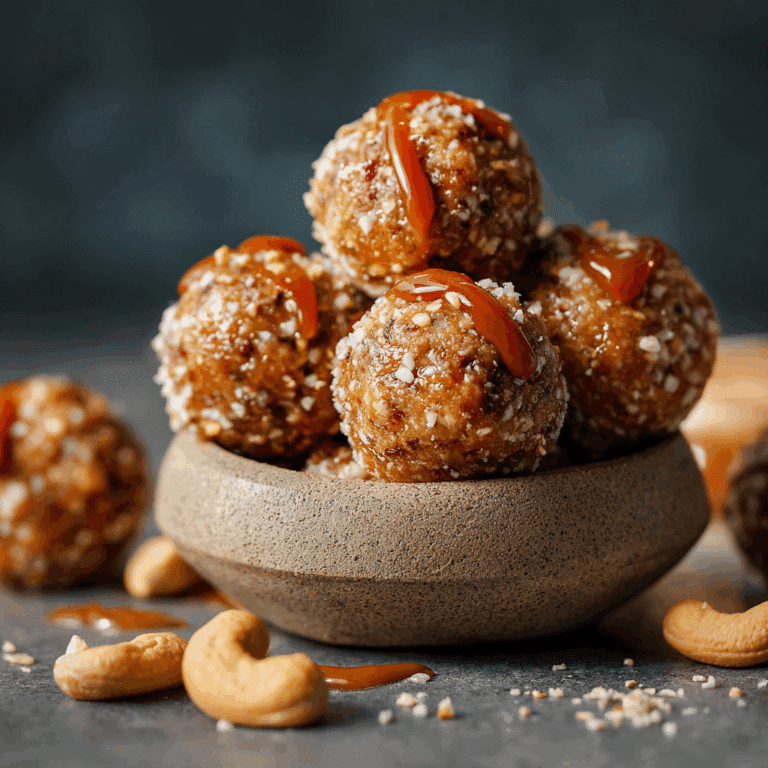 Cashew Caramel Protein Balls