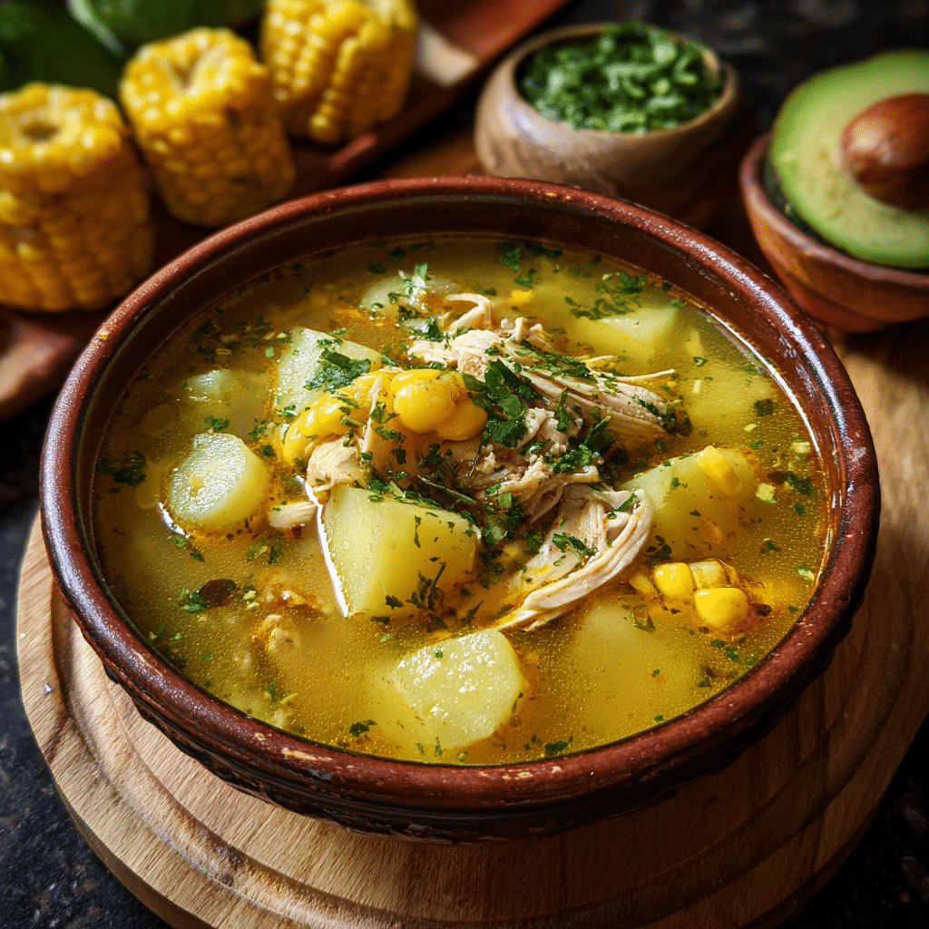 Colombian Ajiaco (Chicken and Potato Soup)