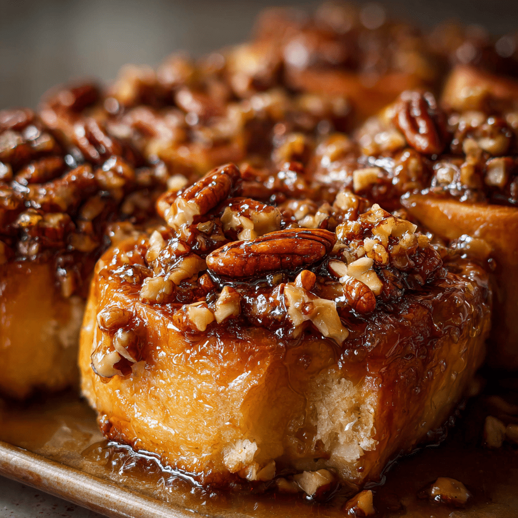 Maple Sticky Buns with Pecans