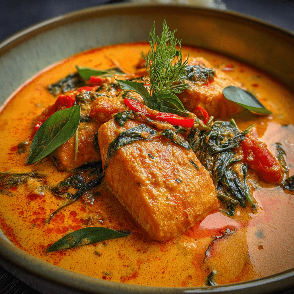 Salmon Panang Curry